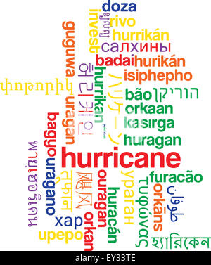 Hurricane word cloud illustration Stock Photo - Alamy