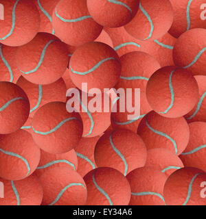 exotic red color tennis ball as sport background Stock Photo - Alamy