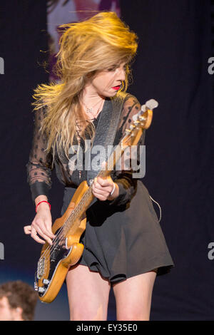 Musician Este Haim of the group Haim performs during Taylor Swift's ...
