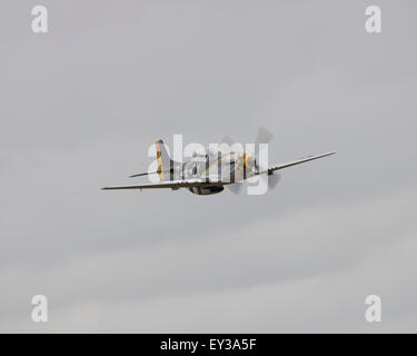 North American P-51D Mustang "Miss Velma" taxiing in after displaying ...