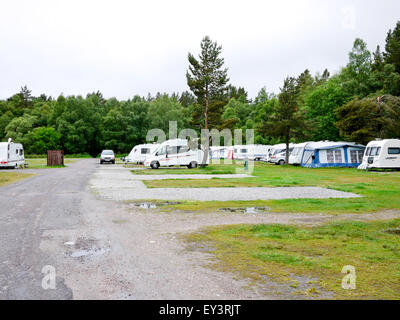 Campervan Caravans and Tents at Glenmore Campsite, Glenmore, Aviemore ...