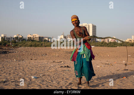 A young boy of tribal Potraj community from maharashtra in the state of ...