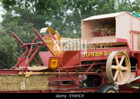 Jones Baler, Baler demonstration at a show ground Stock Photo - Alamy