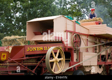 Jones Baler, Baler demonstration at a show ground Stock Photo - Alamy