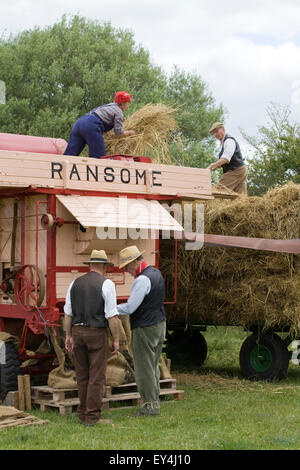 Jones Baler, Baler demonstration at a show ground Stock Photo - Alamy