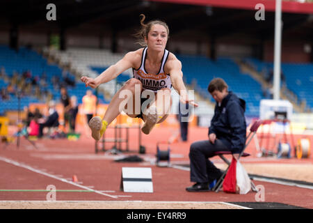 Runway and sand pit for a long jump Stock Photo - Alamy