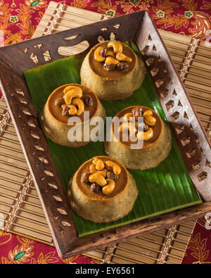 Watalappam. Coconut milk dessert. Sri Lanka Food Stock Photo - Alamy