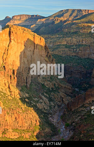 Canyon along the Apache Trail, Hwy 88, Fish Creek Canyon, east of ...
