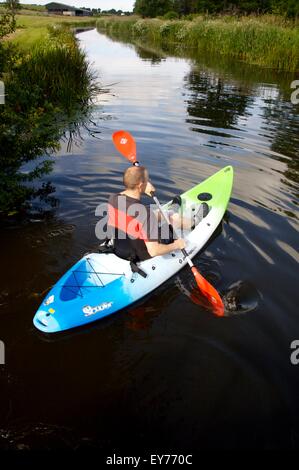 kayaking on Lancaster Canal, Lancashire Stock Photo - Alamy