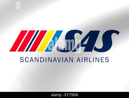 SAS Airlines logo icon flag symbol emblem sign Stock Photo - Alamy