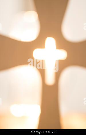 View of backlit cross Stock Photo - Alamy