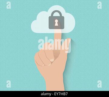Use secure internet turquoise concept icon Stock Vector Image & Art - Alamy