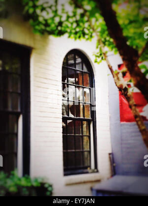 Sniffen Court Historic District in Murray Hill, NYC, east 36th street ...