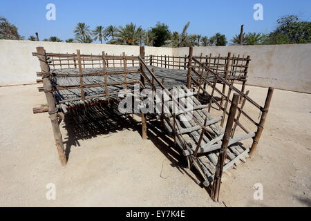 The courtyard of Al Jasra House, Al Jasra, Kingdom of Bahrain Stock ...