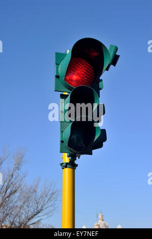 detail of red traffic light in Germany with camera Stock Photo - Alamy