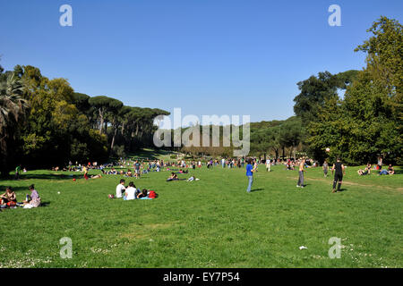 Villa Ada city park of Rome in the autumn, Italy Stock Photo - Alamy