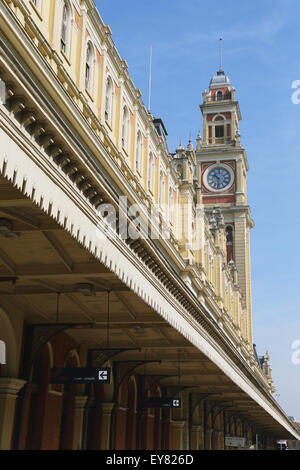 Sao Paulo, Brazil: Clock tower in Paranapiacaba railway station Stock ...