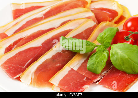 Prosciutto crudo - Italian dry-cured ham Stock Photo - Alamy
