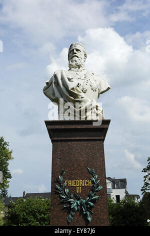 Bust of the German Emperor Friedrich III in Bad Homburg, Germany ...