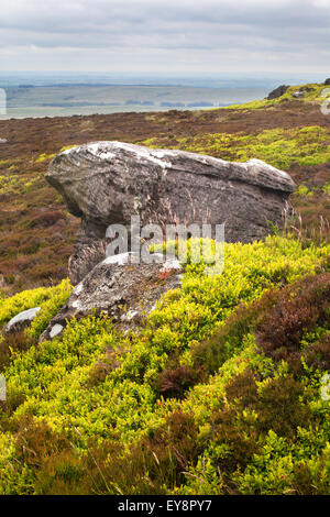 Rock Formation at Dove Crag in the Simonside Hills near Rothbury ...