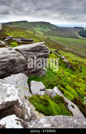 Simonside from Dove Crag in the Simonside Hills near Rothbury ...