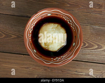 Asida - cooked wheat flour lump of dough.popular in Algeria, Libya ...