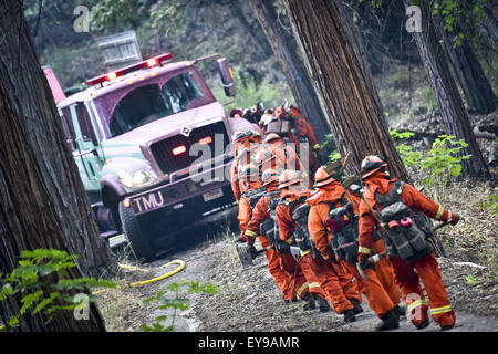 Vacaville And Placerville, CA, USA. 23rd July, 2015. The Kyburz Fire ...