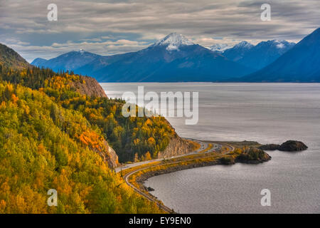 Beluga Point Turnagain Arm on Cook Inlet near Anchorage Alaska Stock ...