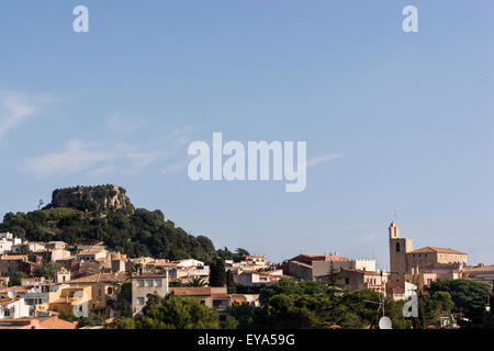 Begur castle. XI century Stock Photo - Alamy