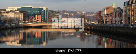 Buildings Along River Lee; Cork City County Cork Ireland Stock Photo ...