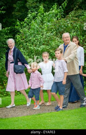 Queen Margarethe of Denmark, Crown Prince Frederik with Princess ...