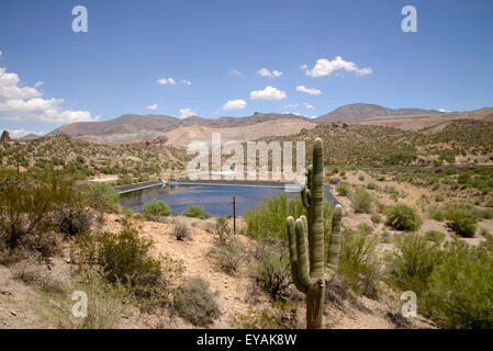Open pit copper mine, Ray Mine, ASARCO Grupo Mexico, Ray Operations ...