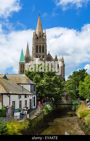 Truro Cathedral from Truro River Stock Photo - Alamy