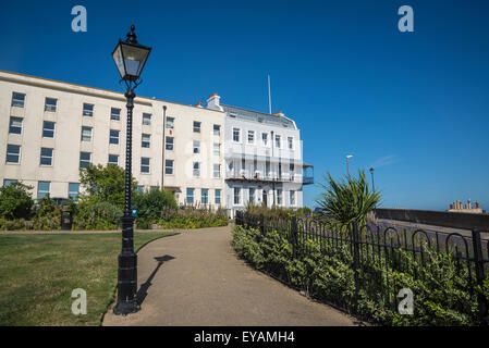 Albion Place gardens, Ramsgate, Kent at sunset Stock Photo - Alamy