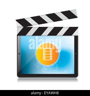 digital tablet on white background Stock Vector Image & Art - Alamy