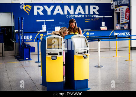 Ryanair Customer Service at stansted airport, uk Stock Photo - Alamy
