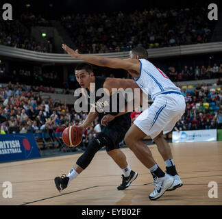 1 Reuben Te Rangi of New Zealand is playing during the FIBA Olympic ...