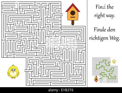 find the right way through the maze Stock Vector Image & Art - Alamy
