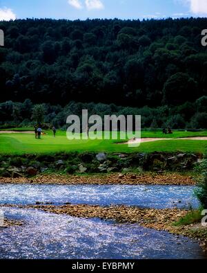 Woodenbridge Golf Course, Avoca, Co Wicklow, Ireland; High Angle View ...
