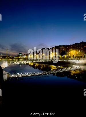 Millennium Bridge, Dublin, Co Dublin, Ireland; 20Th Century Bridge ...