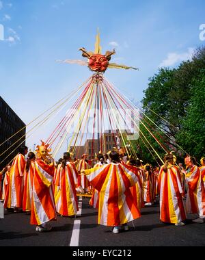 May Day Parade, Dublin, Co Dublin, Ireland Stock Photo - Alamy