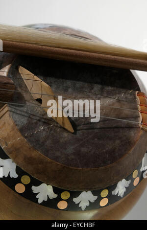 Traditional Iranian bowed string instrument called Kamancheh in Museum ...