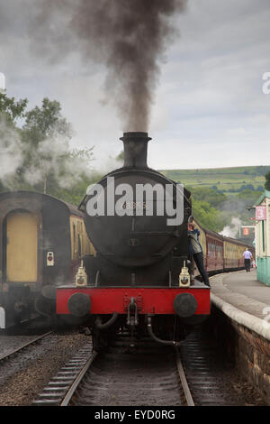 An ex-LNER class Q6 steam locomotive BR number 63395 standing at ...