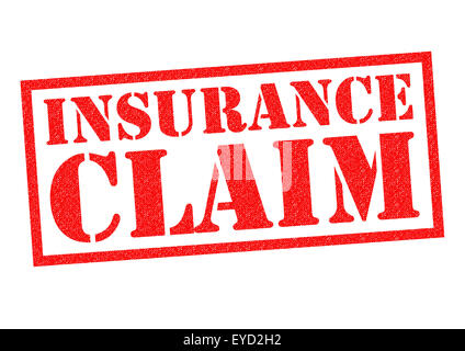INSURANCE CLAIM red Rubber Stamp over a white background Stock Photo - Alamy