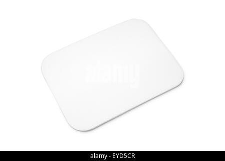 Single flat white foam tray isolated on white background Stock Photo ...