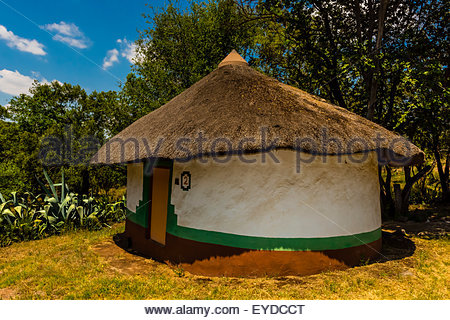Pedi village huts at Lesedi African Cultural Village, Broederstroom ...