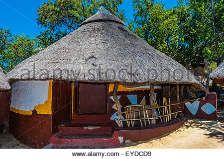 Pedi village huts at Lesedi African Cultural Village, Broederstroom ...