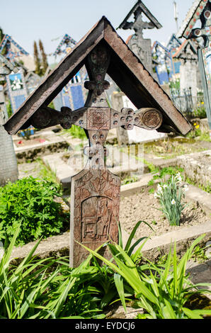 Merry Cemetery Colorful wooden crosses in unique cemetery showcasing ...