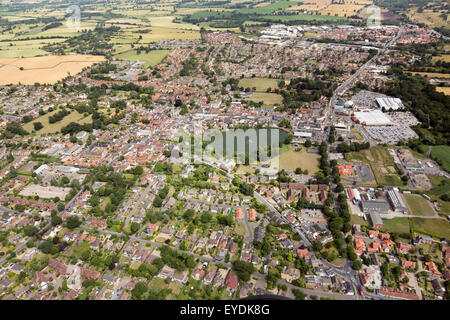aerial photo of Diss, Norfolk, UK Stock Photo - Alamy