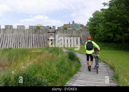 viking Castle Trelleborgen in Trelleborg, Sweden Stock Photo - Alamy